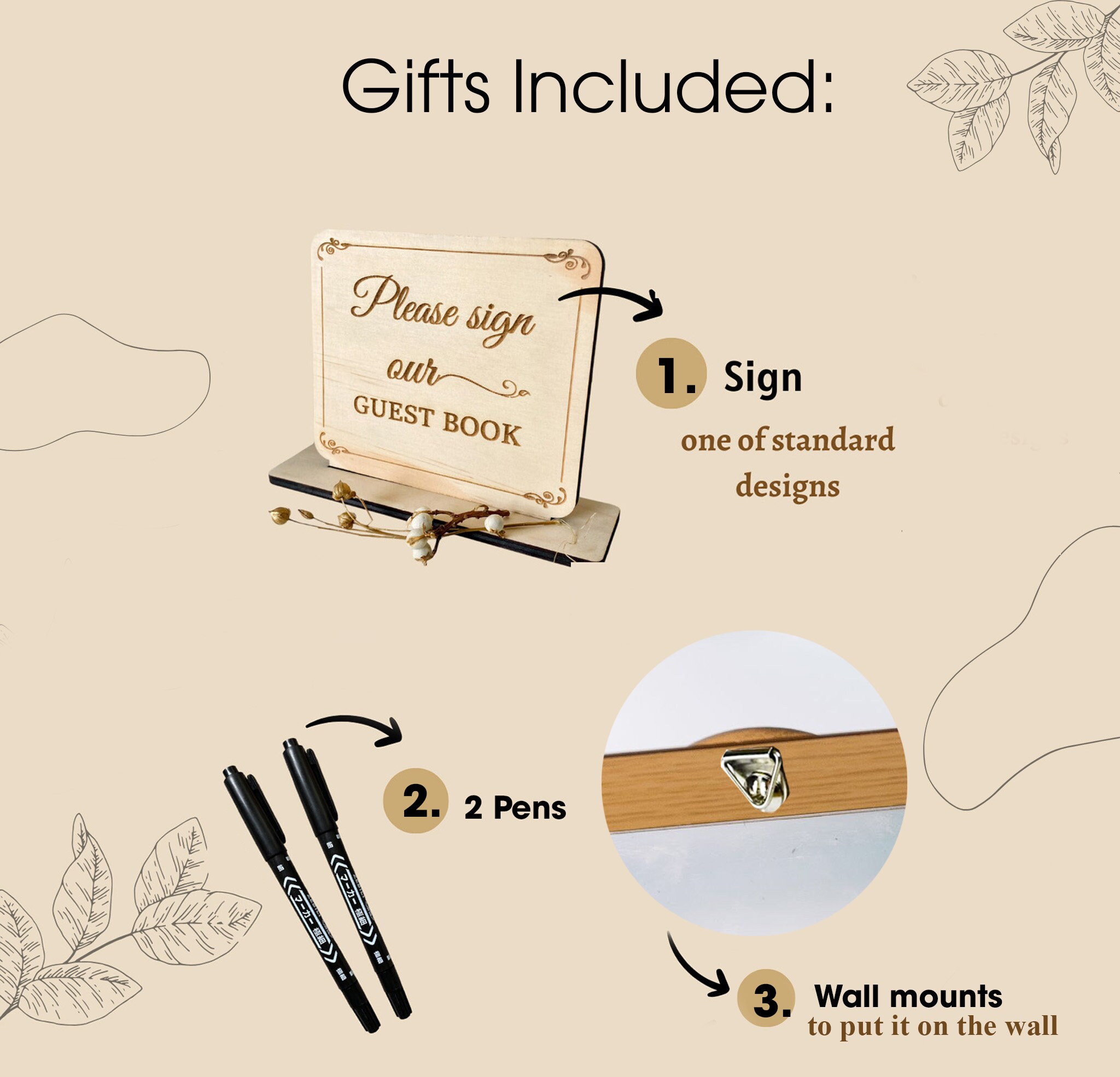 Guest Book Alternative 3D Love Tree Wedding, Guest Book Alternative ...