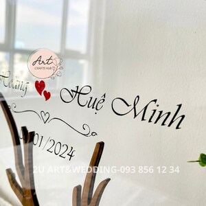 Tree Wedding Guest Book, Personalized Tree Wooden Drop Box, Family Tree ...