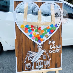 Up House Guest Book Wedding, up House With Heart Wedding, Wedding Guest ...