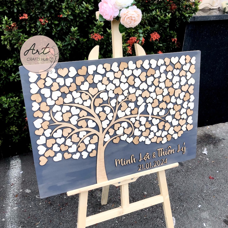 Guest Book Alternative 3D Love Tree Wedding, Guest Book Alternative ...