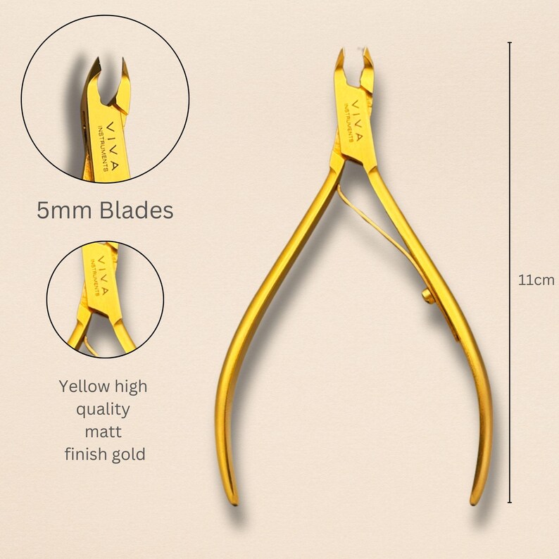 Cuticle Nipper Gold - 5mm Single Spring - Etsy