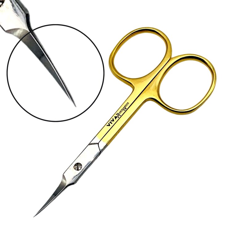 Cuticle Nail Scissors - 9.5cm Slightly Curved - Etsy
