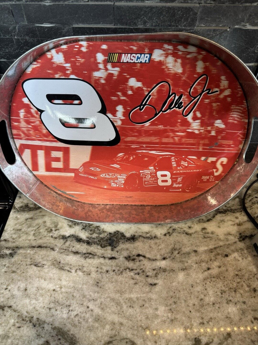 Dale Earnhardt Jr - Tin Serving Tray Handle - #8 - Nascar Collectible ...