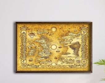 ACOTAR World Map From the Court of Thorns and Roses Series Written by ...