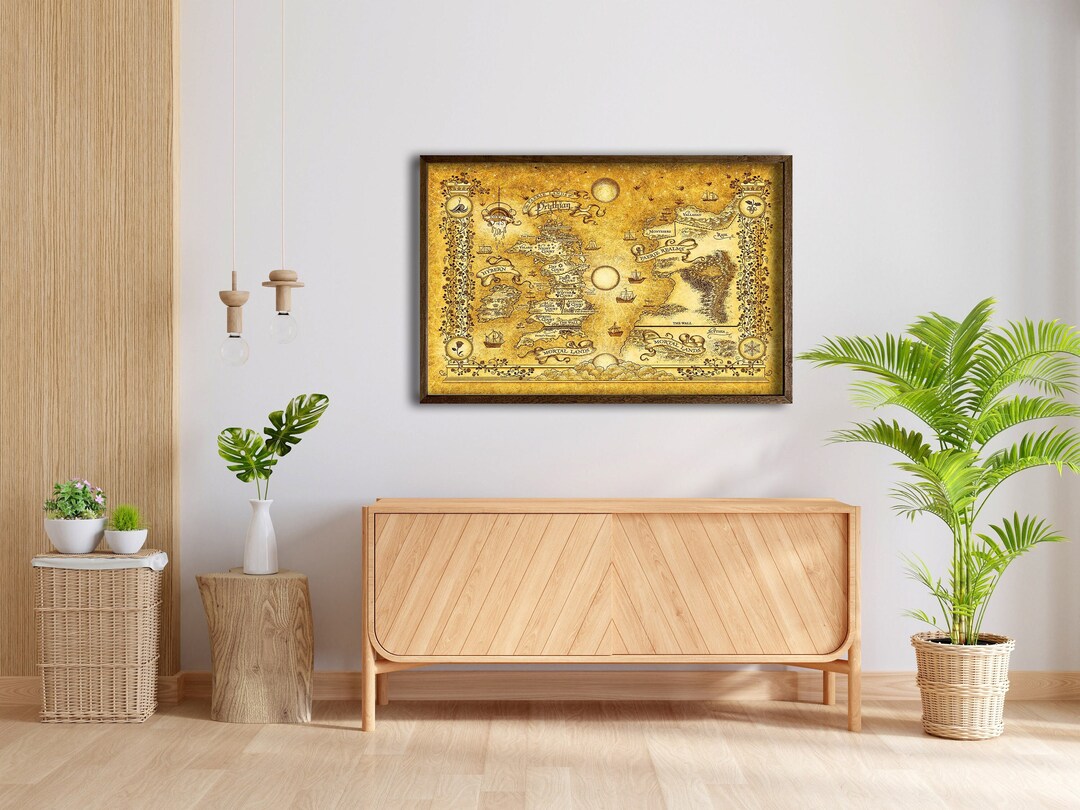 Framed Map of Acotar World From the Court of Thorns and Roses Series ...