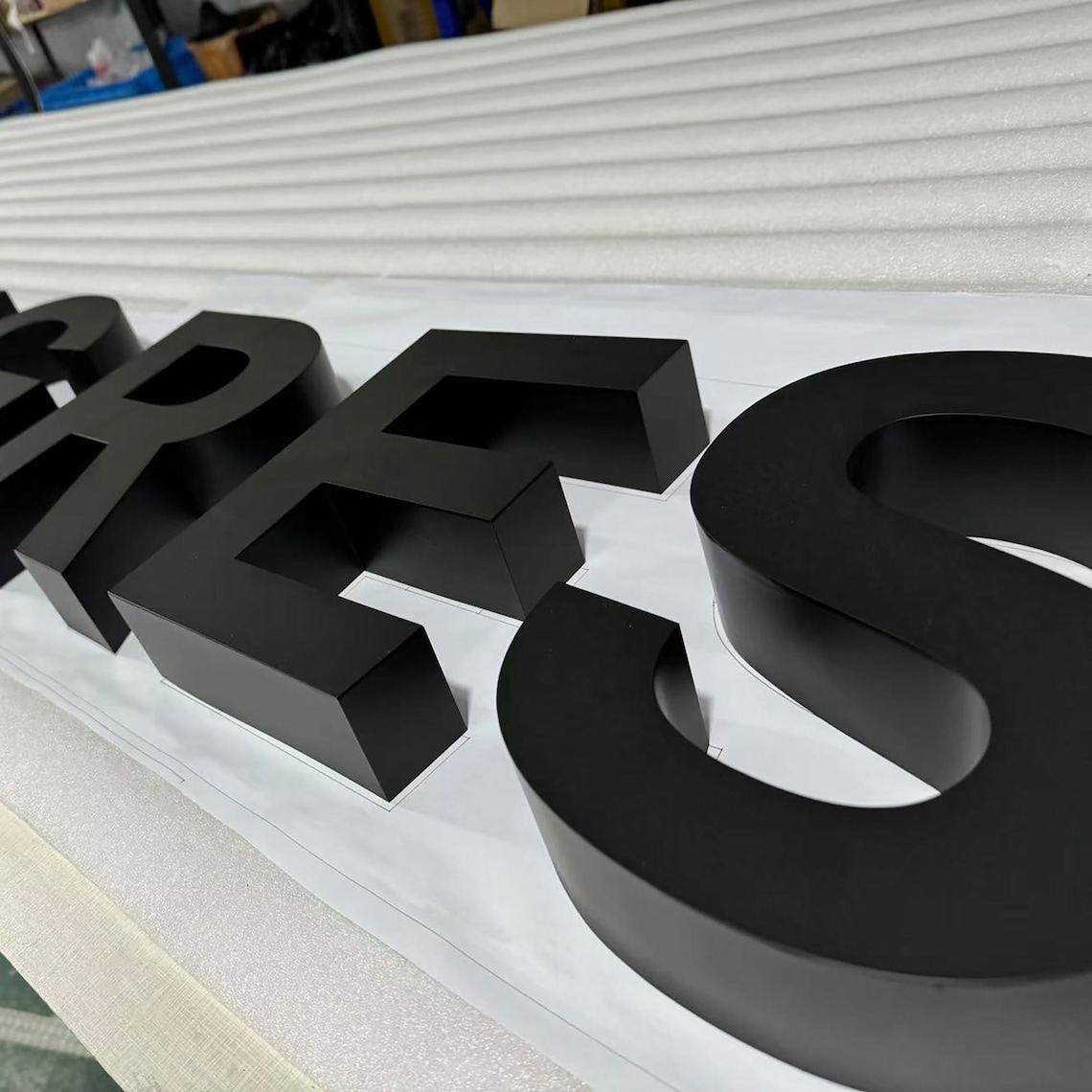 Aluminium Exterior 3D Channel Letter Sign Powder Coated Metal Letter ...