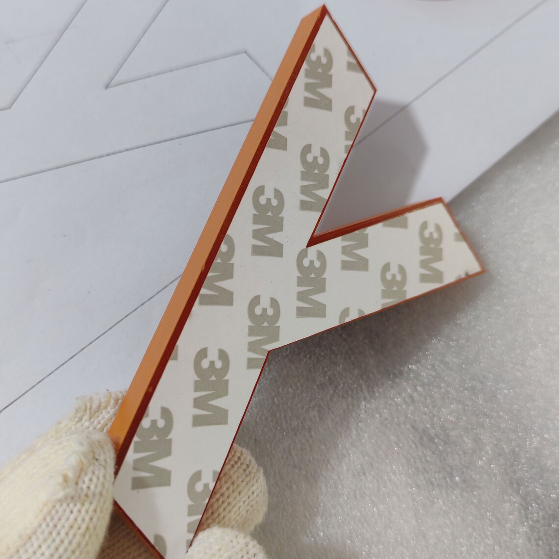 Acrylic Adhesive Letters, Laser Cut Acrylic Letter, Color Painted ...