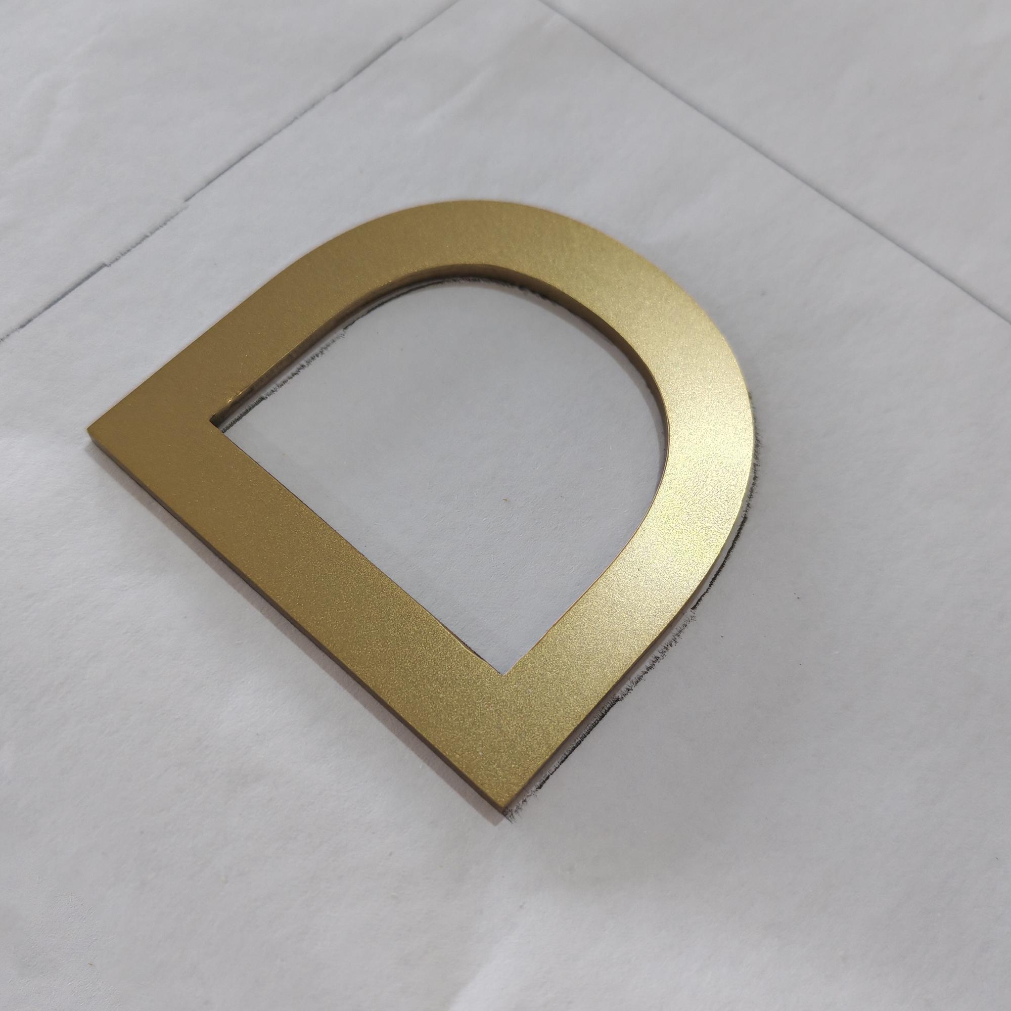 Champagne Gold Stainless Steel Cut Letters Reception Wall Sign Decors ...