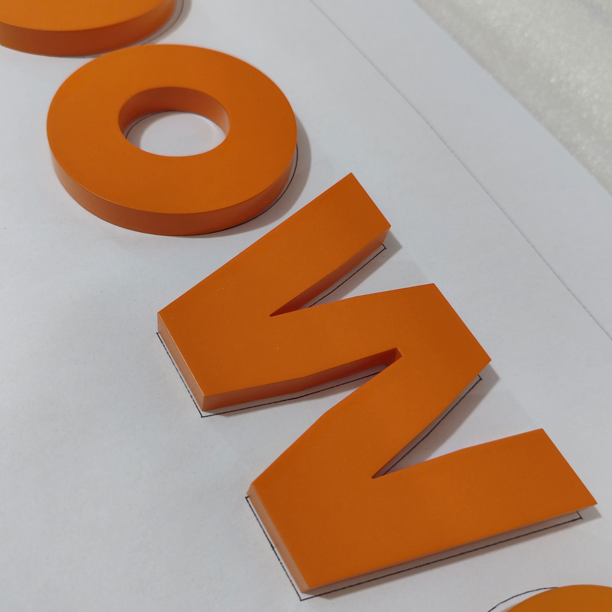 Acrylic Adhesive Letters, Laser Cut Acrylic Letter, Color Painted ...
