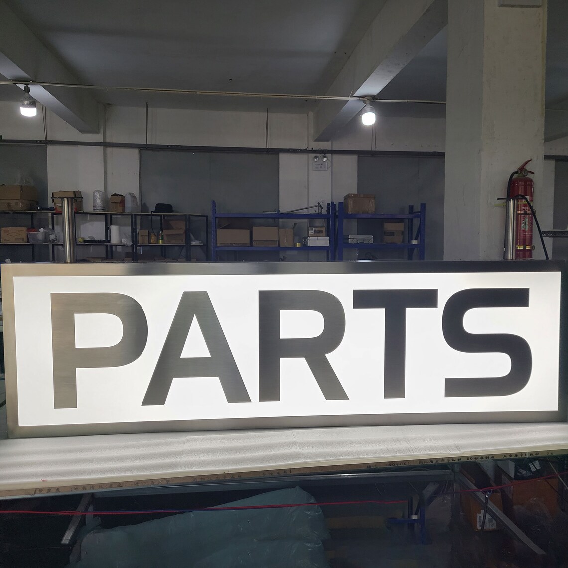 Custom Lightbox Business Sign, Illuminated Lightbox Signage, Hanging ...