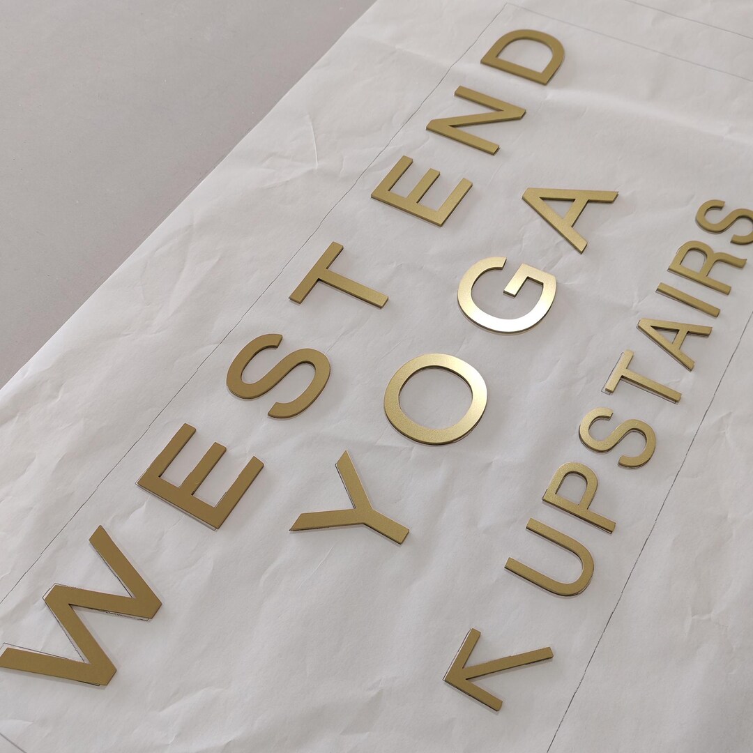 Champagne Gold Stainless Steel Cut Letters Reception Wall Sign Decors ...