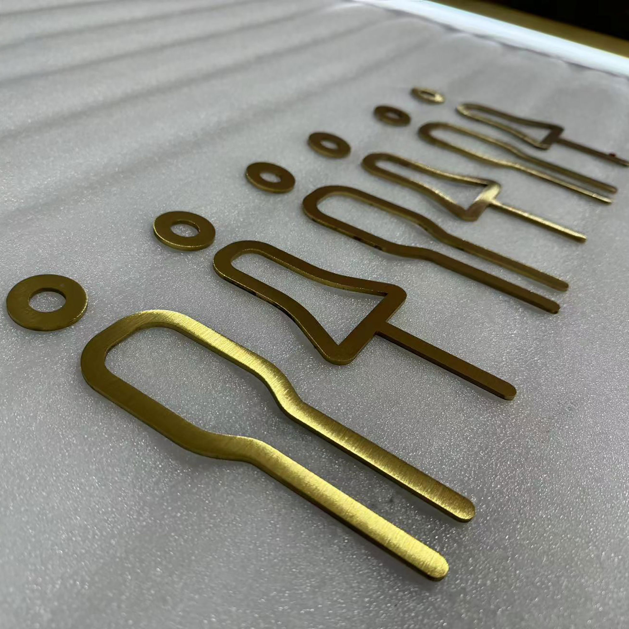 Custom Laser Cut Metal Sign, Directional Sign, Business Lobby Signage ...