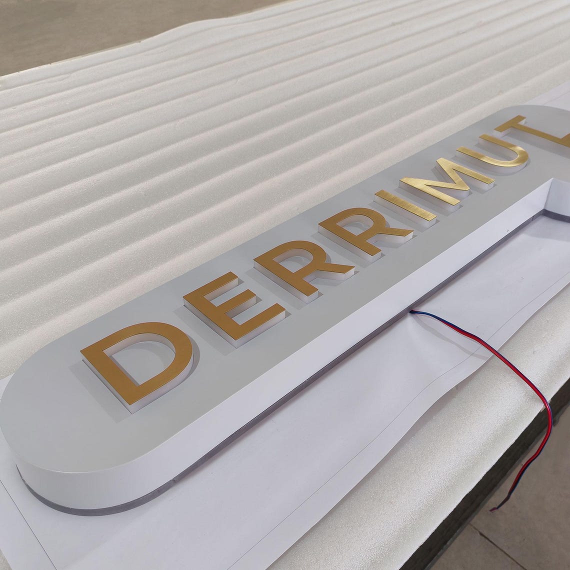 Reception Wall Lightbox,brand Logo Display, Office Name Signs ...