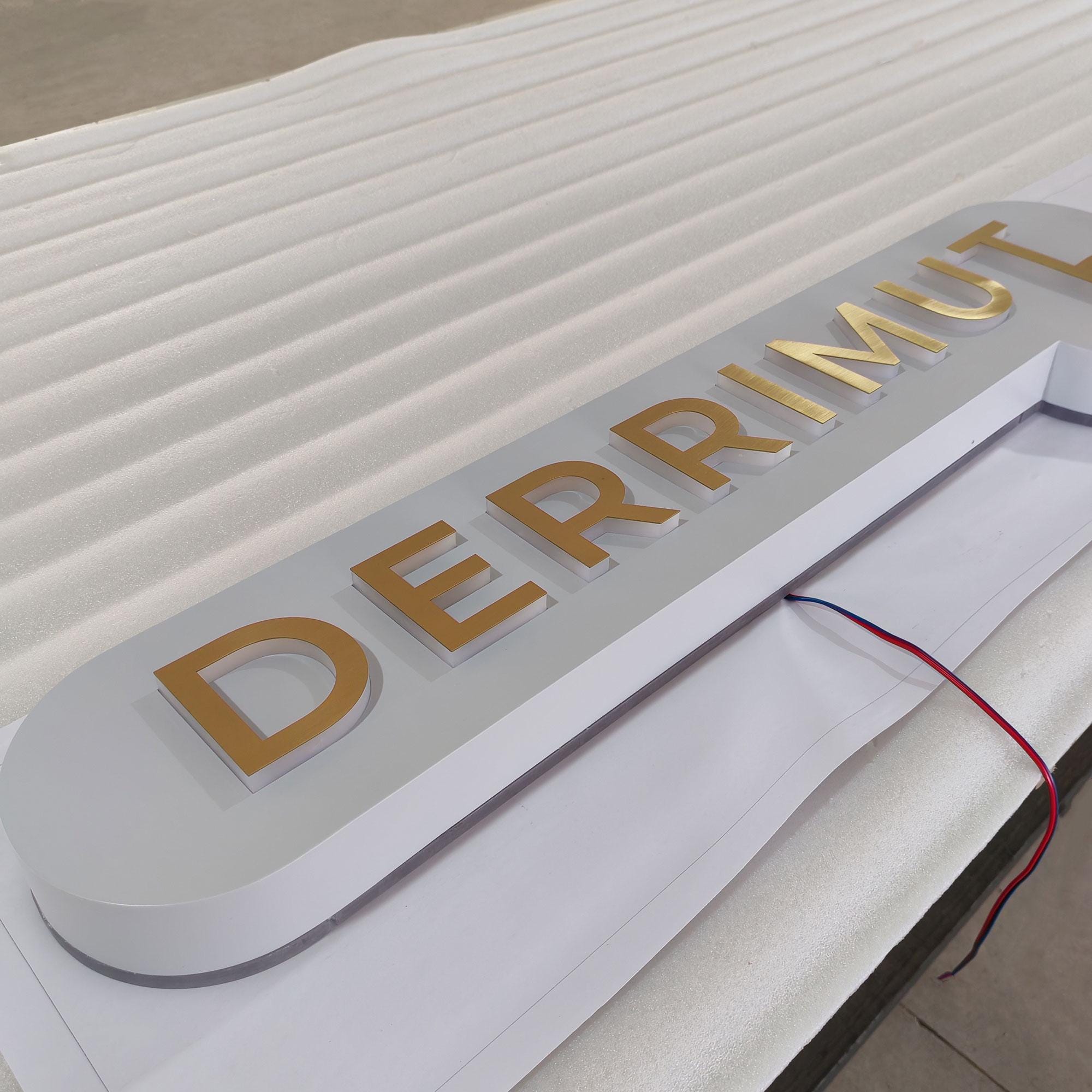 Reception Wall Lightbox,brand Logo Display, Office Name Signs ...