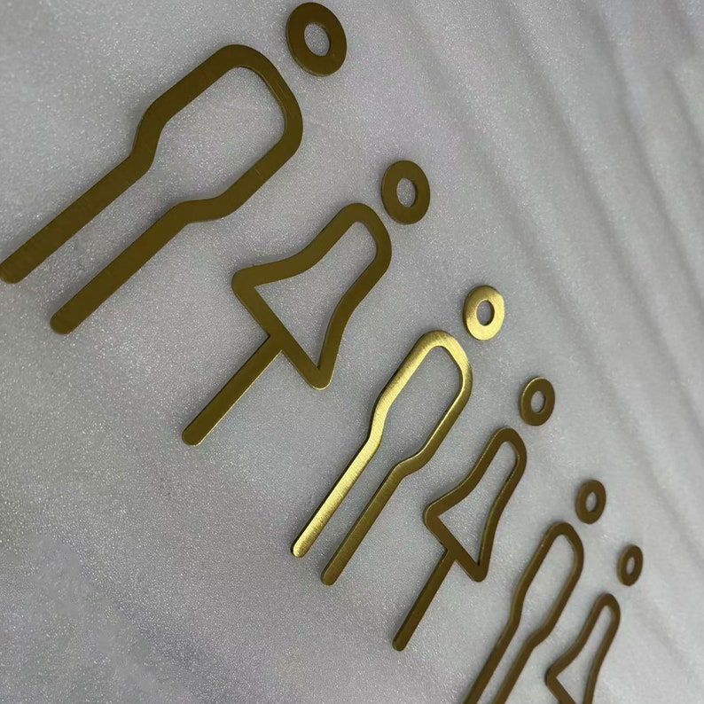 Custom Laser Cut Metal Sign, Directional Sign, Business Lobby Signage ...
