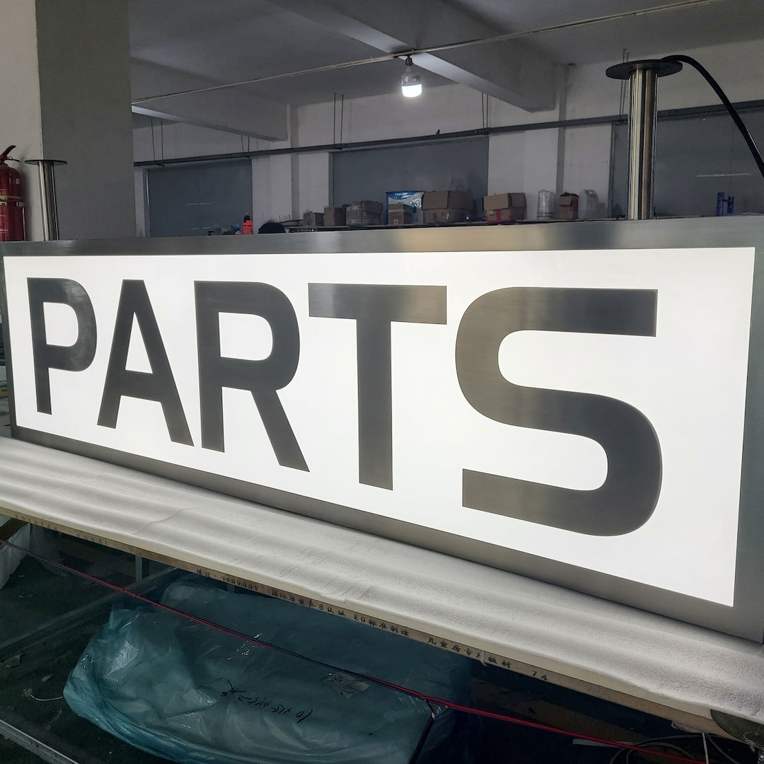 Custom Lightbox Business Sign, Illuminated Lightbox Signage, Hanging ...