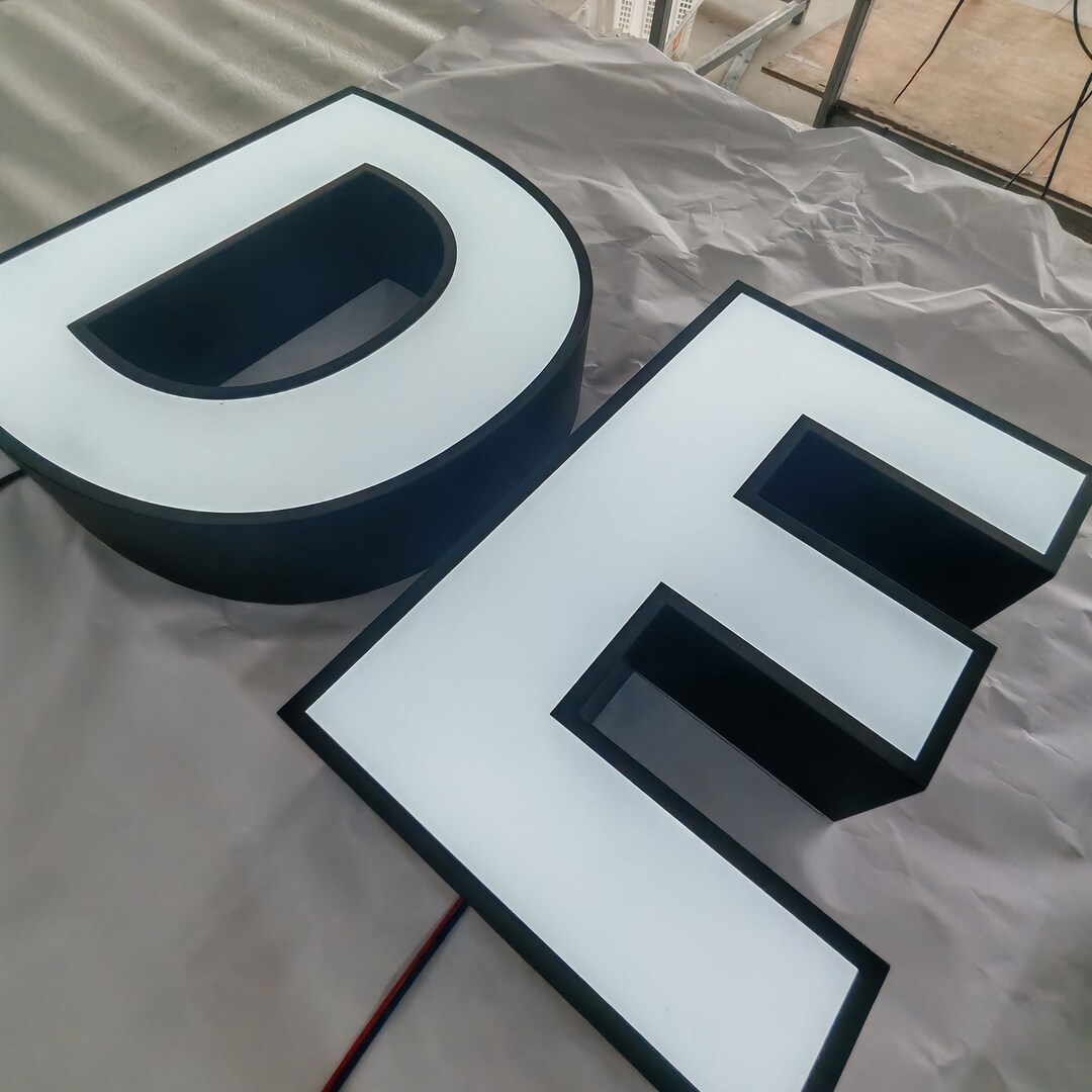 Custom Frontlit Sign, 3D Wall Sign, Led Illuminated Sign, Store Front ...