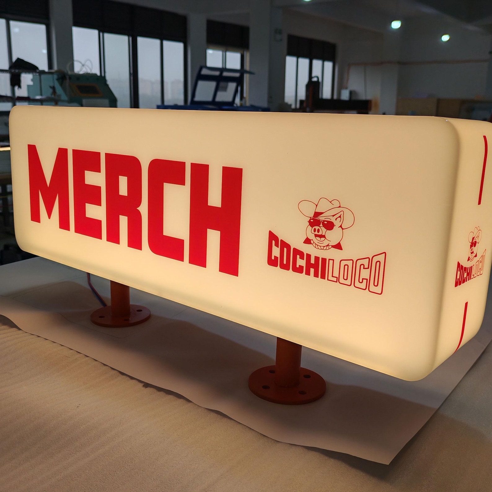 Acrylic 3D Light Sign, Custom Logo LED Display, Illuminated Business ...