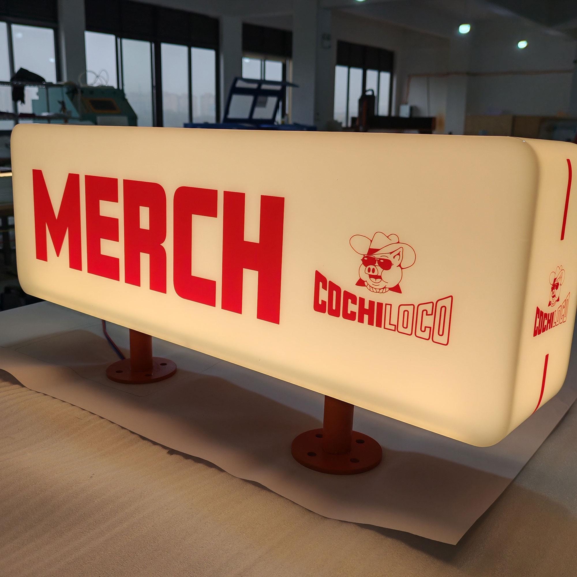 Acrylic 3D Light Sign, Custom Logo LED Display, Illuminated Business ...