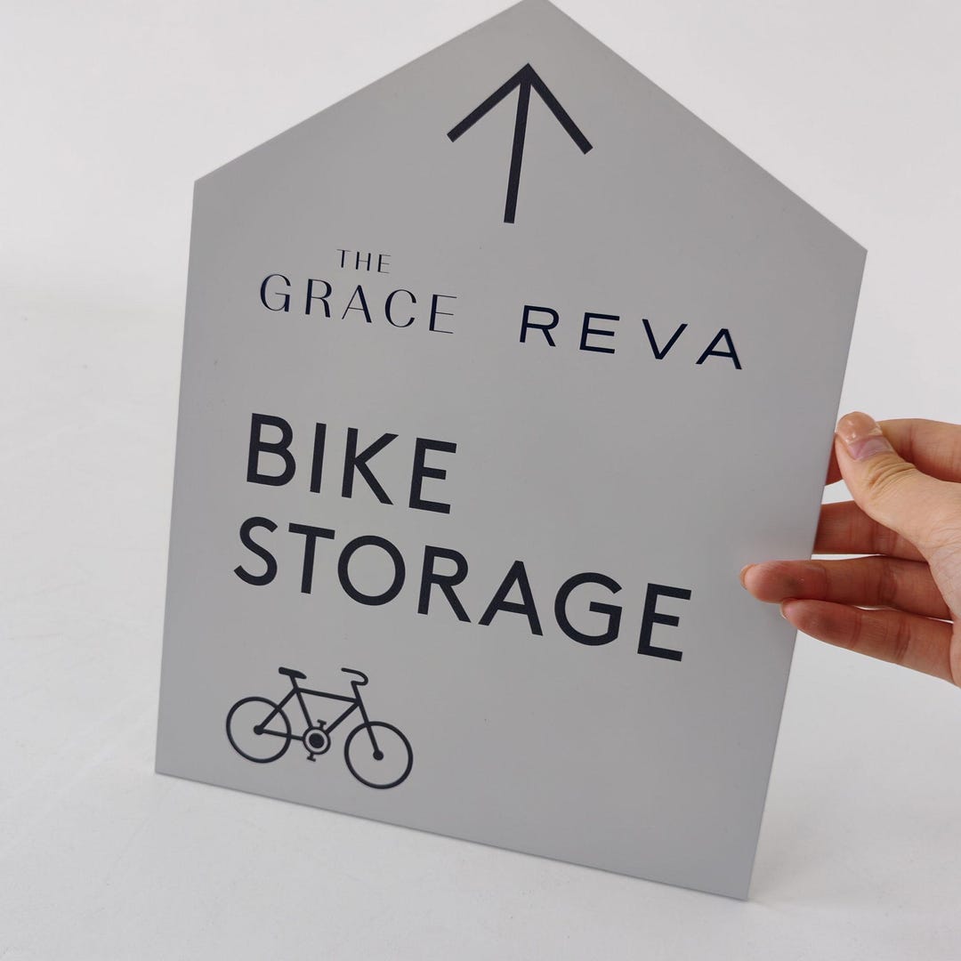 Custom Acrylic Modern Sign, Business Address Plaque, Modern House ...