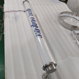 Custom Round Tube Lightbox Waterproof Outdoor Acrylic Lightbox Sign ...