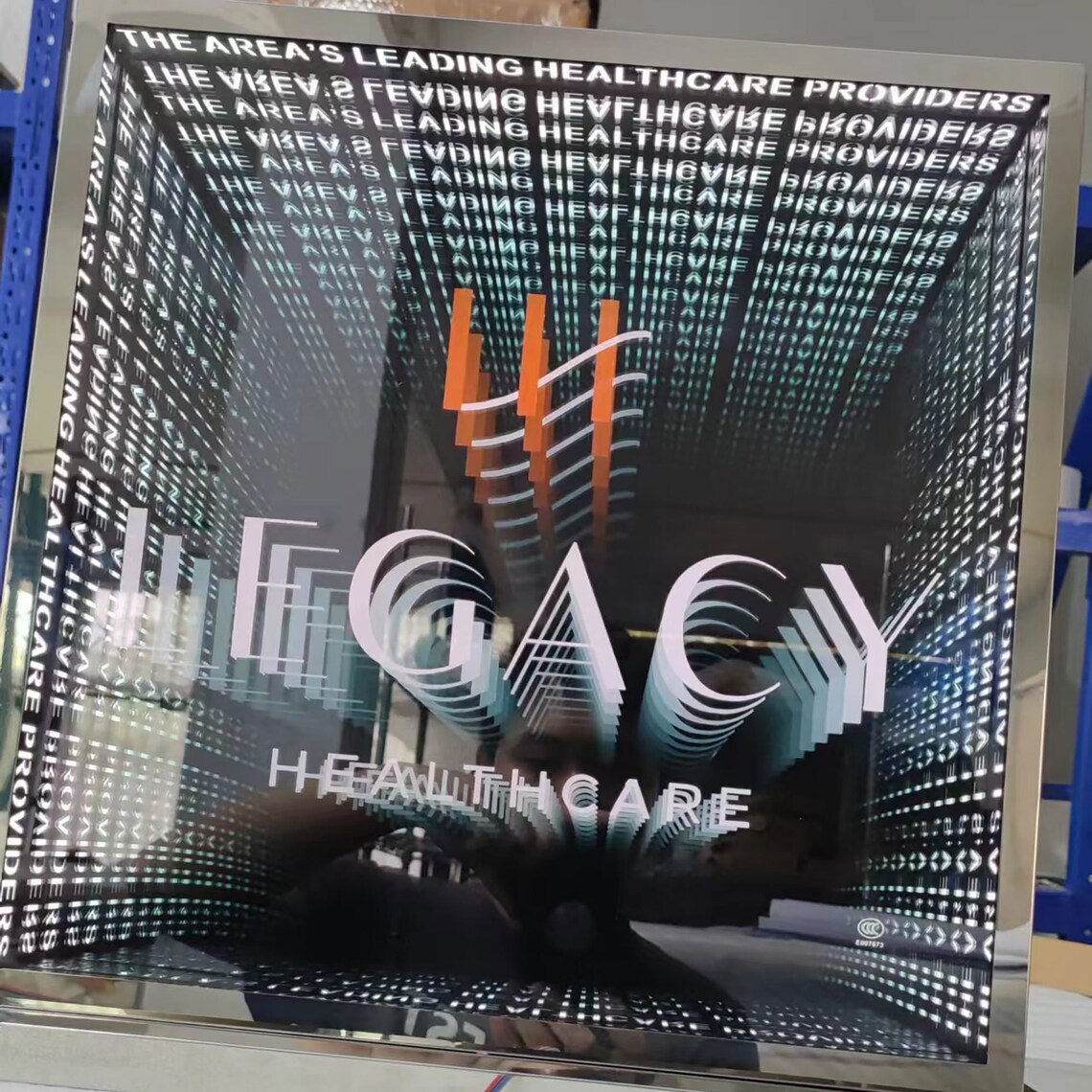 Custom Led Infinity Mirror, Lndoor 3D Logo Sign, Custom Mirror Decor ...