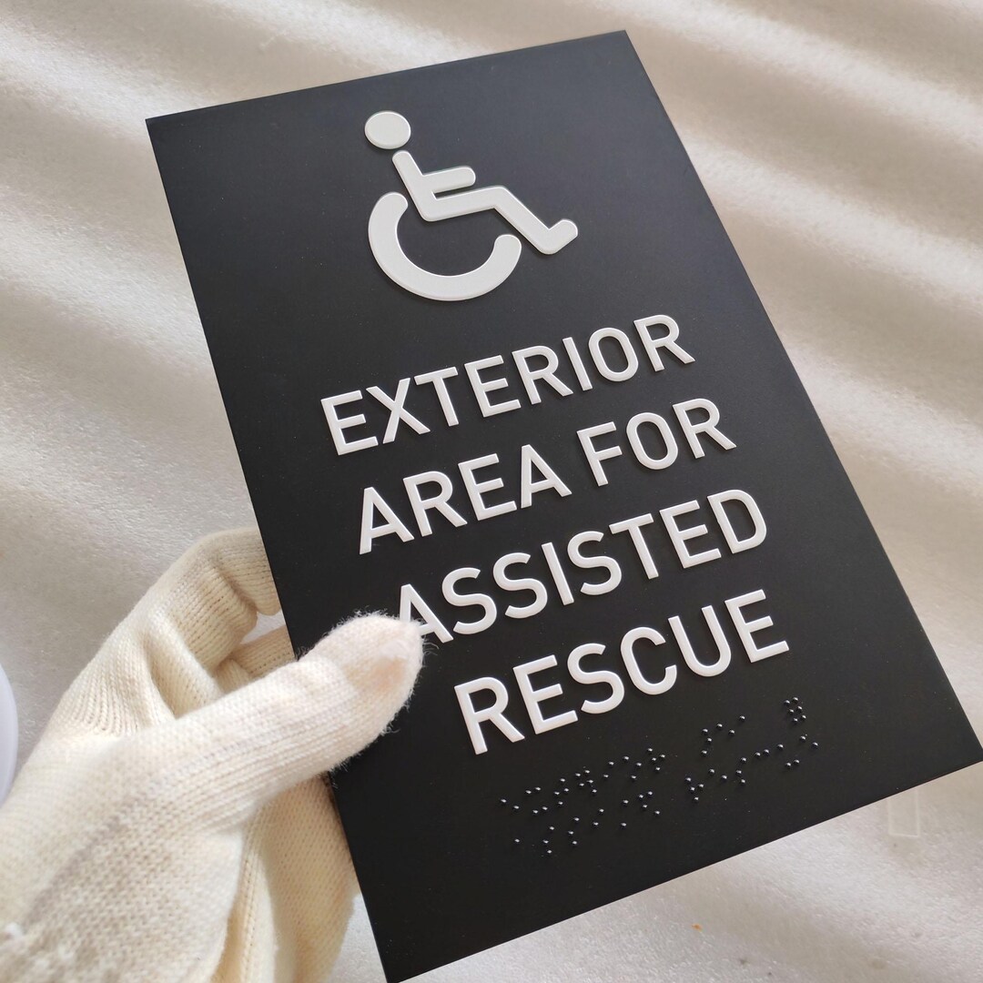 Company Indoor Wall Signs, Acrylic Cut Braille Sign, Building Interior ...