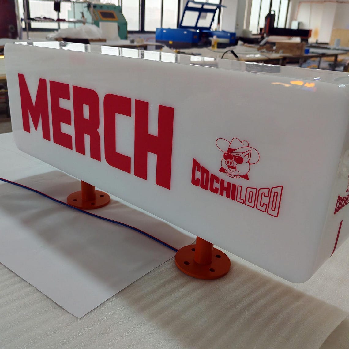 Acrylic 3D Light Sign, Custom Logo LED Display, Illuminated Business ...