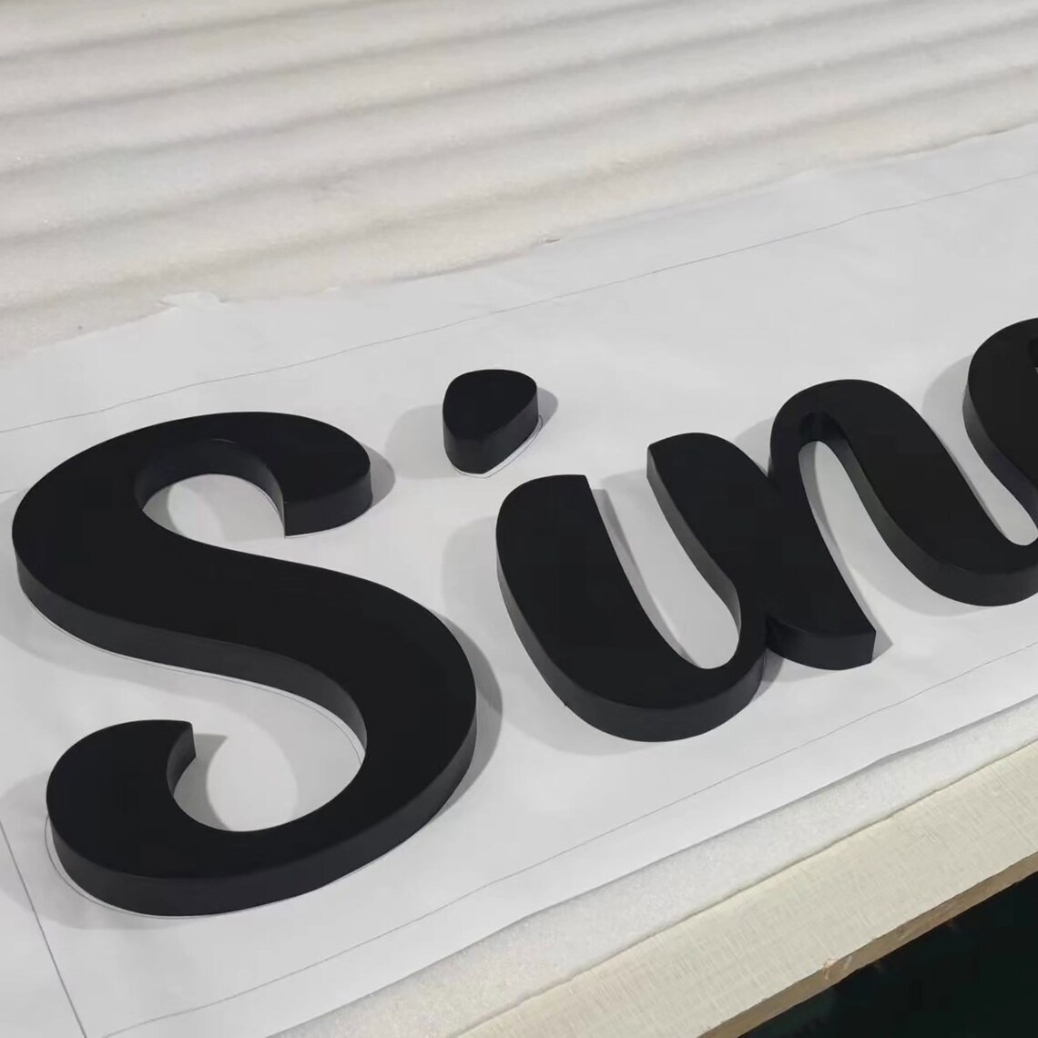 Stainless Steel Exterior 3D Channel Letter Sign Powder Coated Metal ...