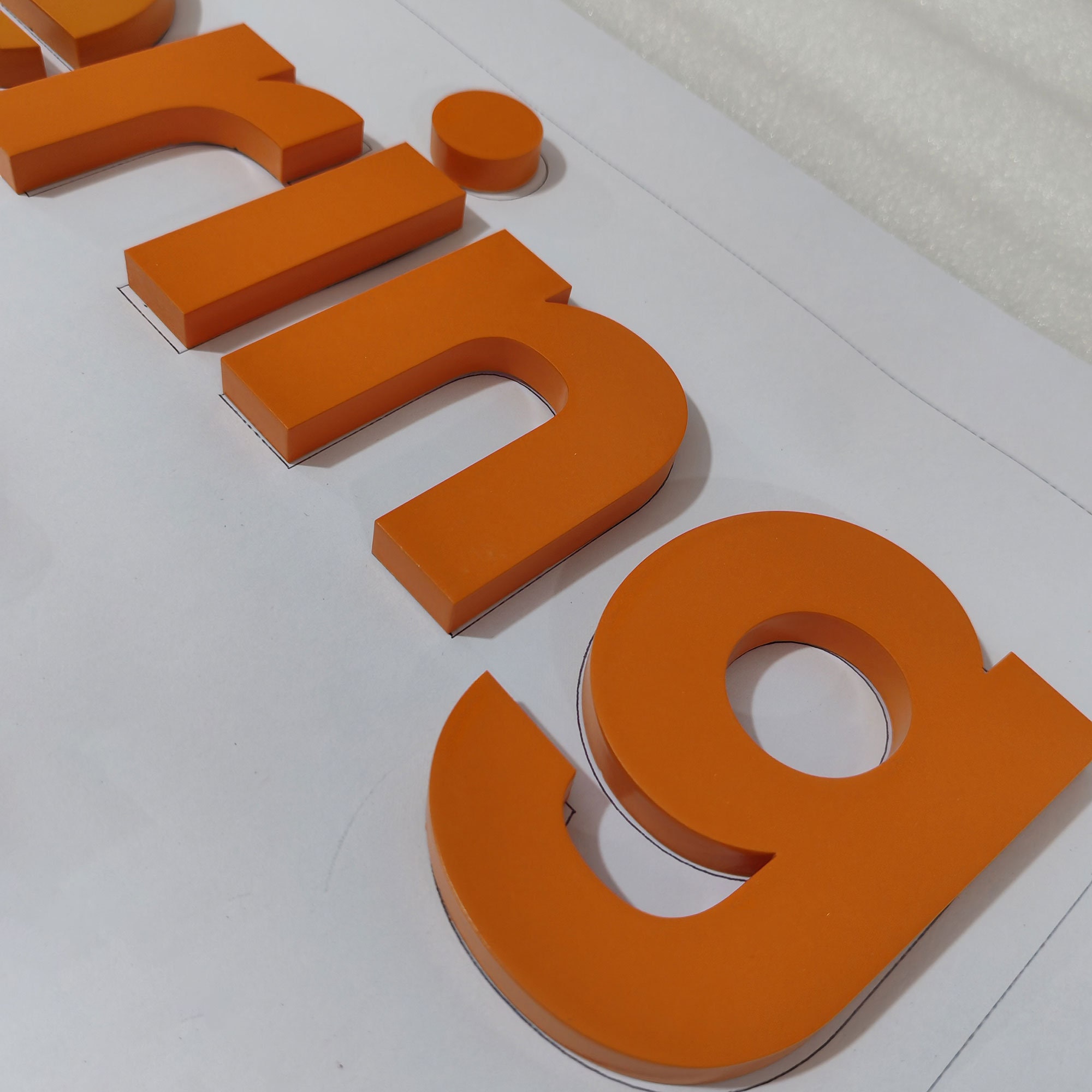 Acrylic Adhesive Letters, Laser Cut Acrylic Letter, Color Painted ...