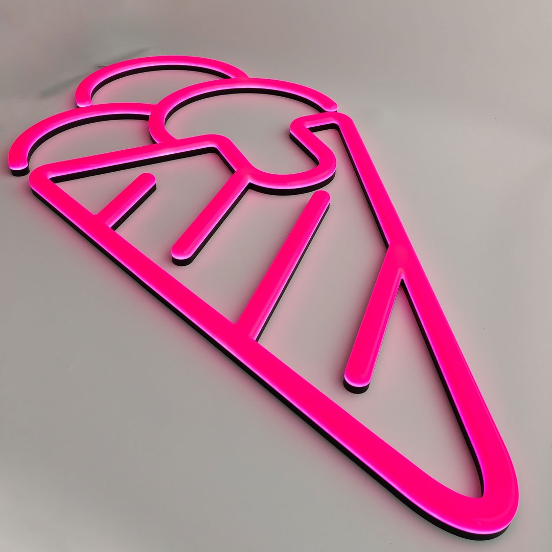 Custom 3D Business Signs, LED Letters for Wall Decor, Acrylic Neon Sign ...