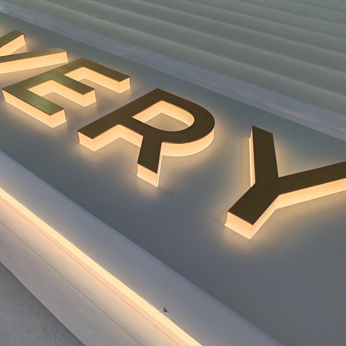 Reception Wall Lightbox,brand Logo Display, Office Name Signs ...