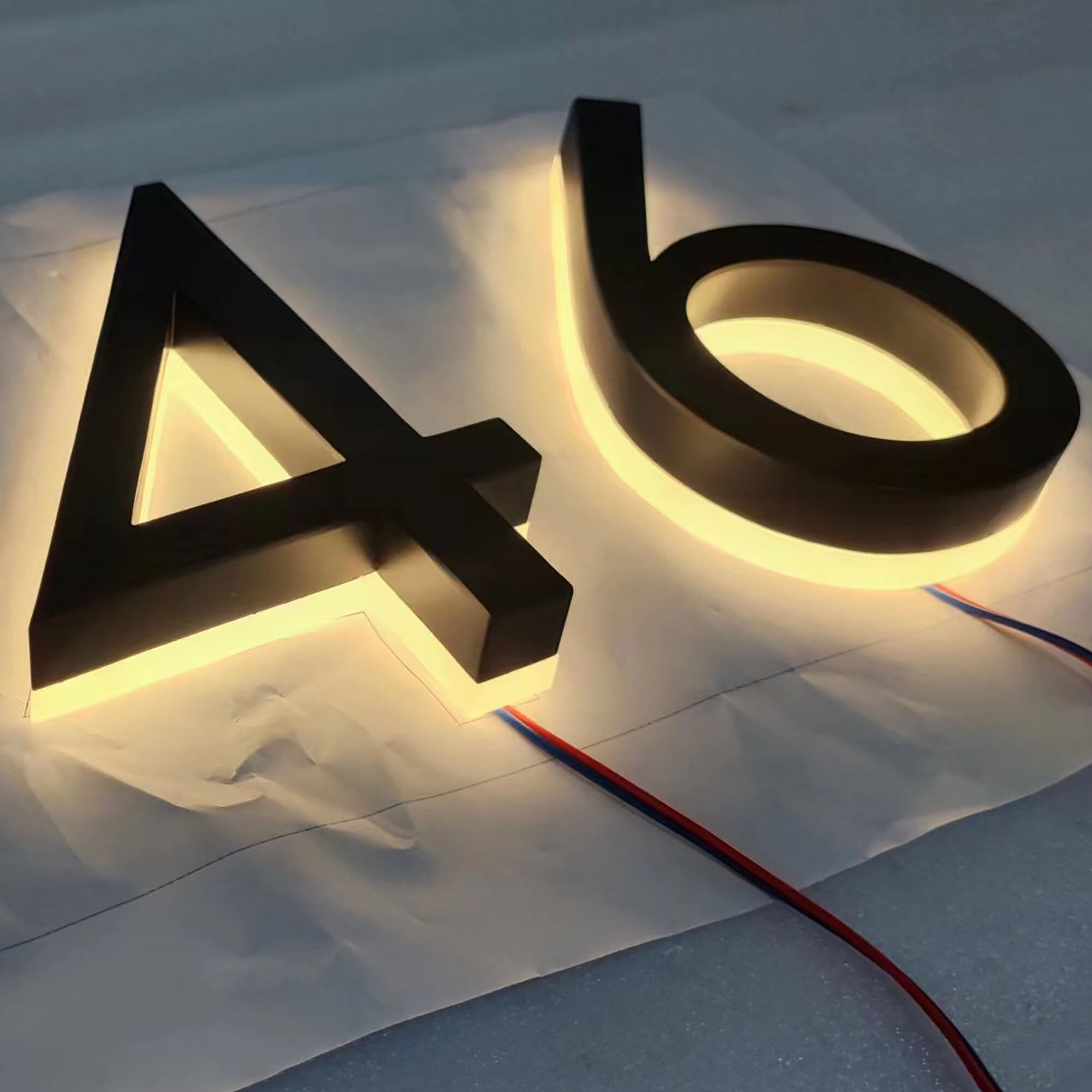 Led Acrylic Store Signs Business Hotel Room Numbers Backlit Channel ...