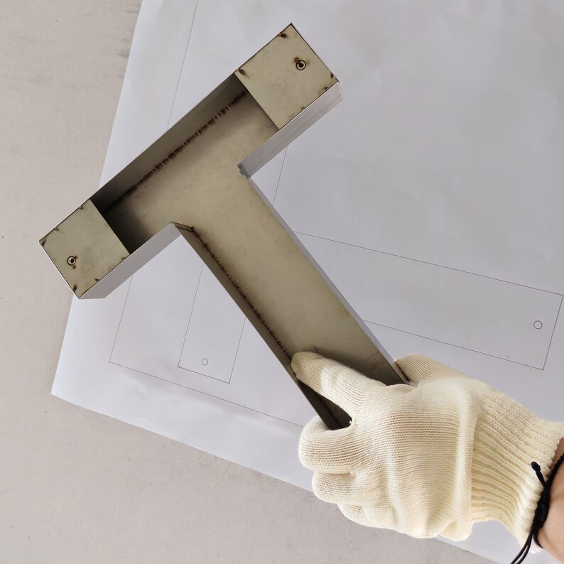 Personalized 3D Metal Letter Signs | Custom Business Wall Decor | High ...