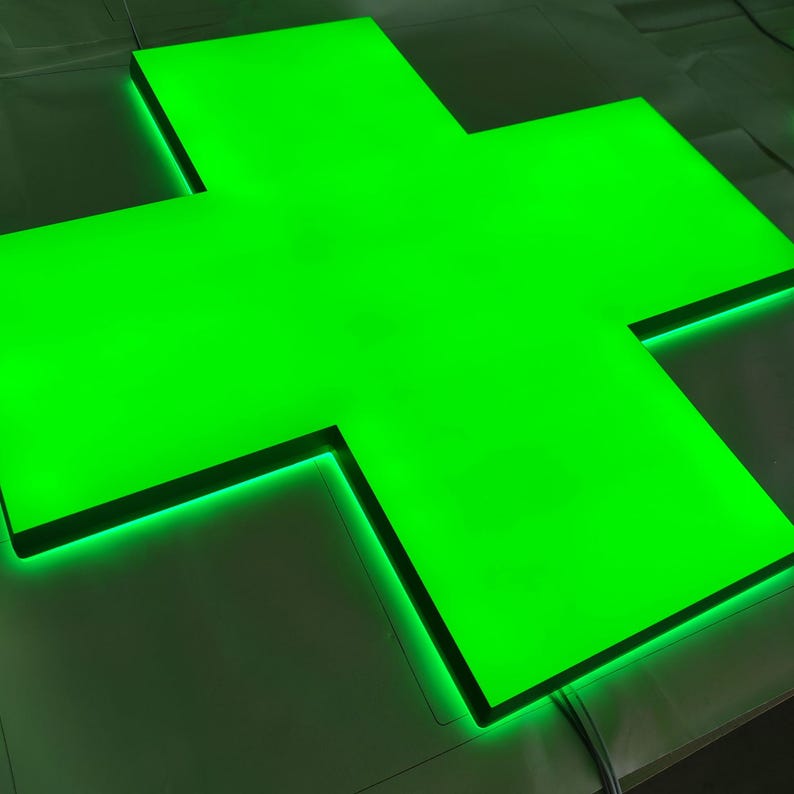 Medical Pharmacy LED Sign, Acrylic Logo Sign, Illuminated Logo Sign ...