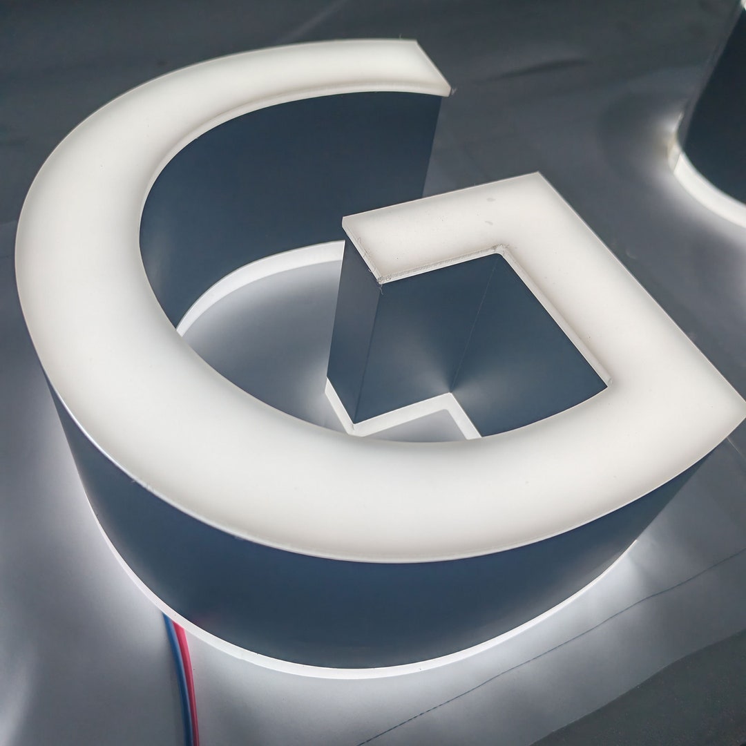 3d Backlit Sign, 3d Led Signage, Custom Outdoor Logo Sign, Custom ...
