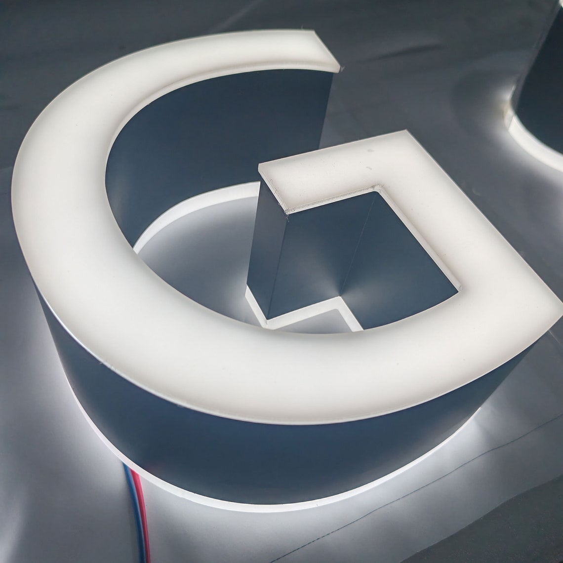 3d Backlit Sign, 3d Led Signage, Custom Outdoor Logo Sign, Custom ...