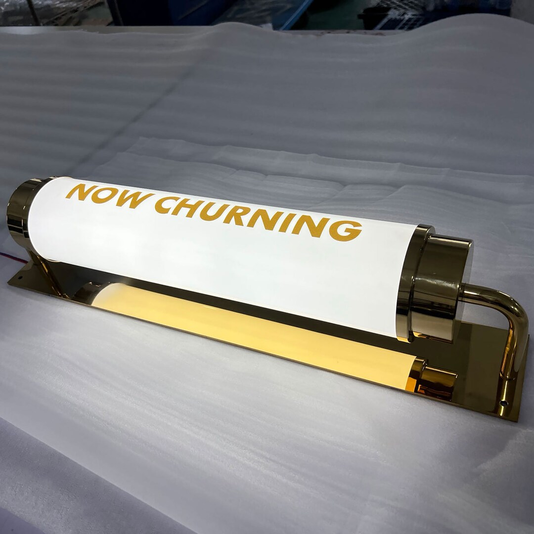 Personalized Light Box, Custom Lightbox Sign, Shopfront Led Sign, Round ...