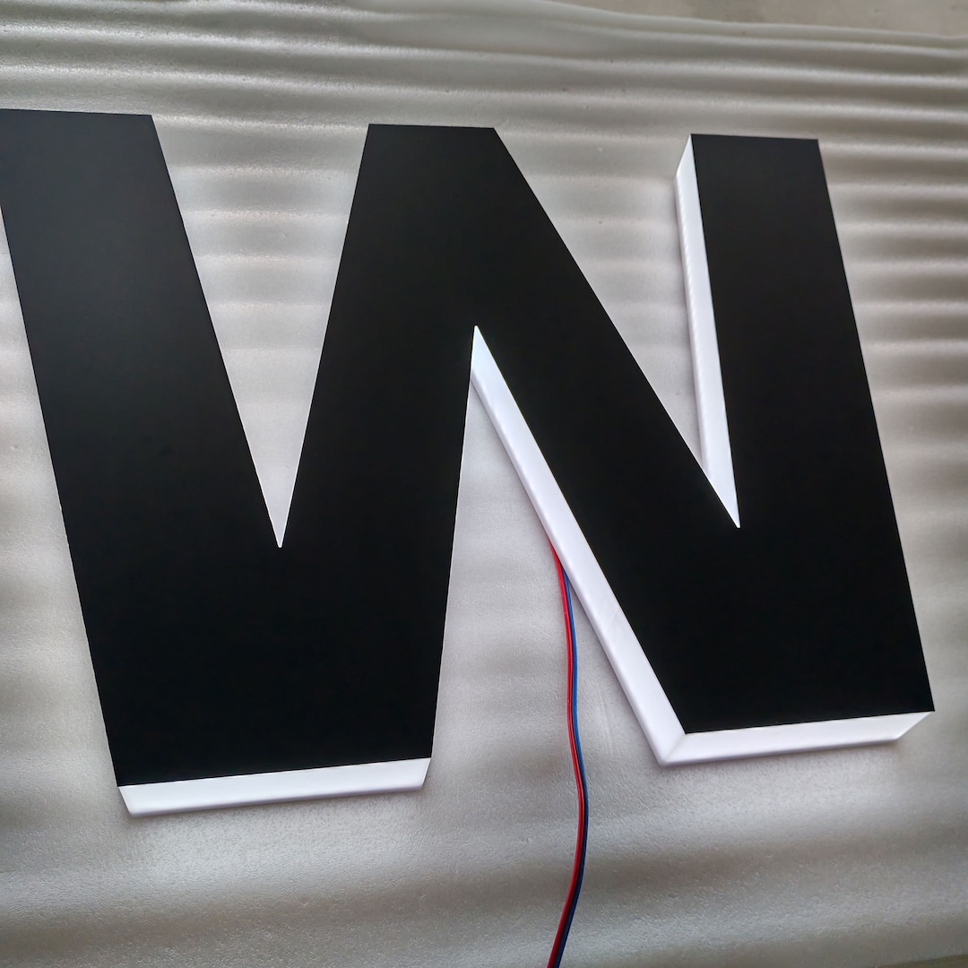 Custom Acrylic Channel Letters Business Signage LED Illuminated Store ...