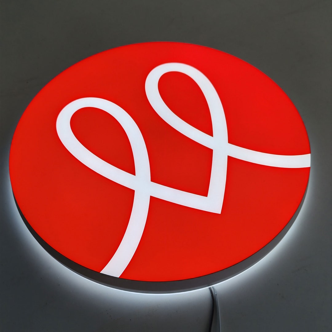 Custom Acrylic Logo, LED 3D Letter Sign, Front Light Letters, Back ...