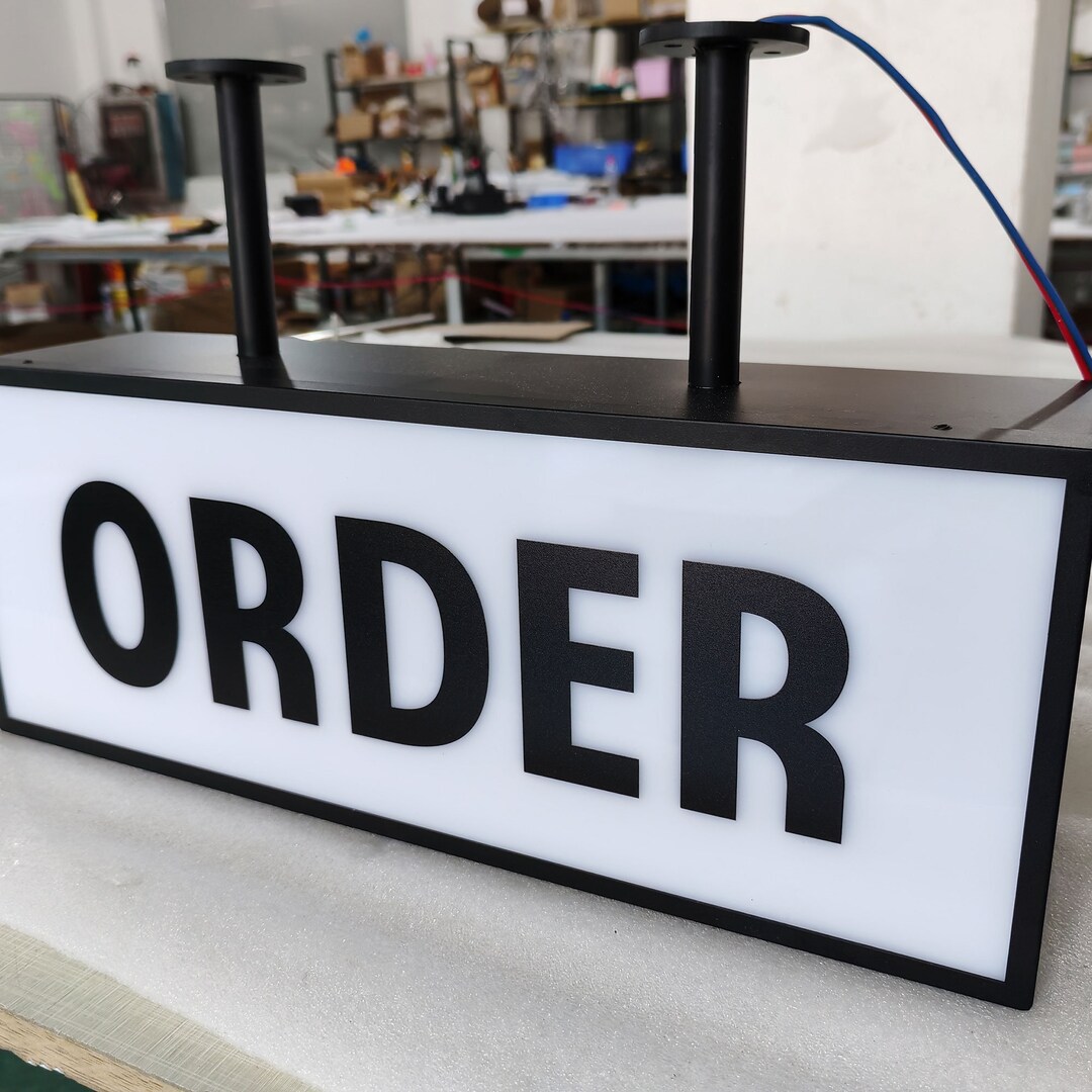 Custom LED Light Box Sign, Interior Advertising Sign, Shop Front ...