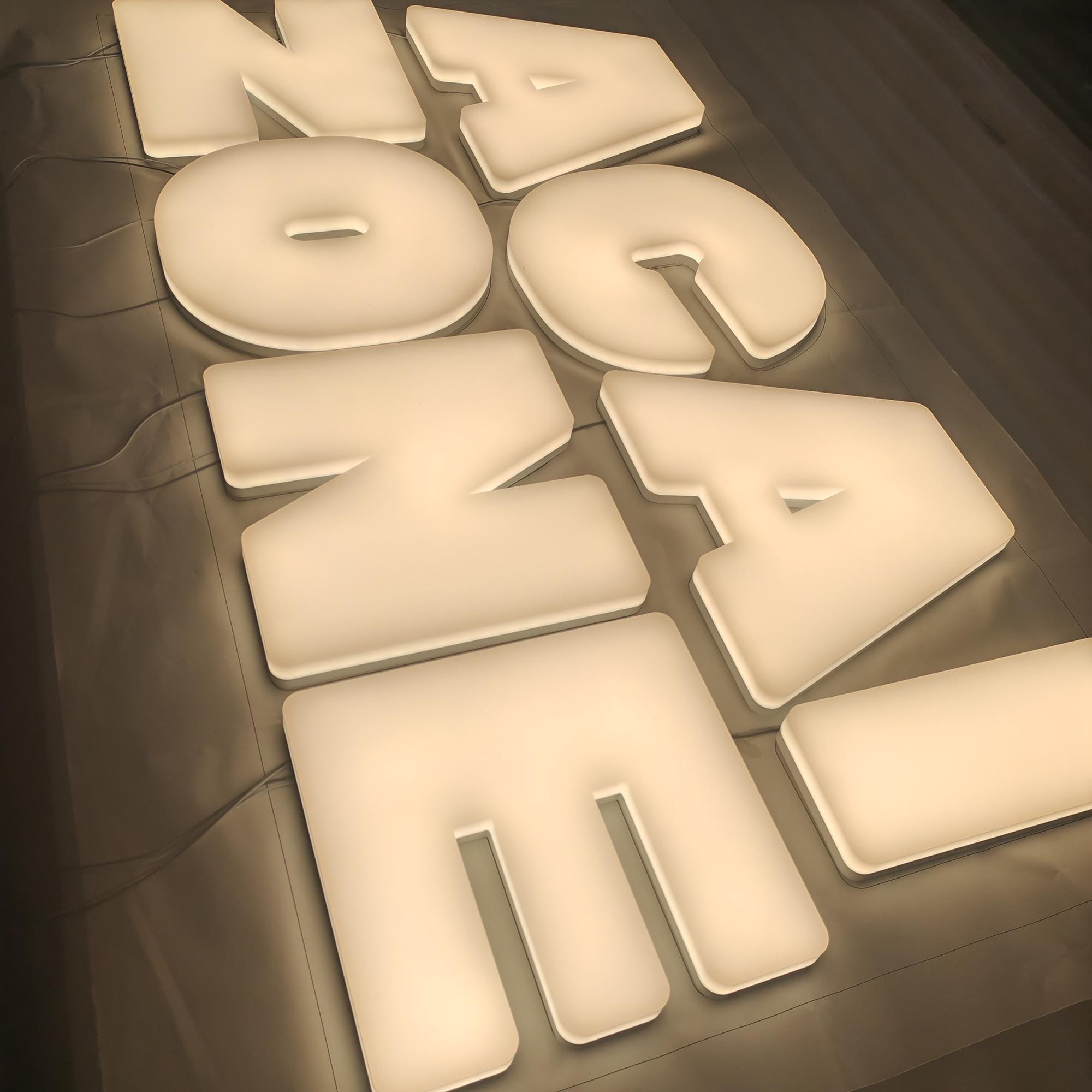 Custom LED Acrylic Letters, Side-lit 3D Letters Sign, Acrylic Front ...