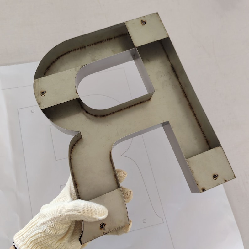 Personalized 3D Metal Letter Signs | Custom Business Wall Decor | High ...