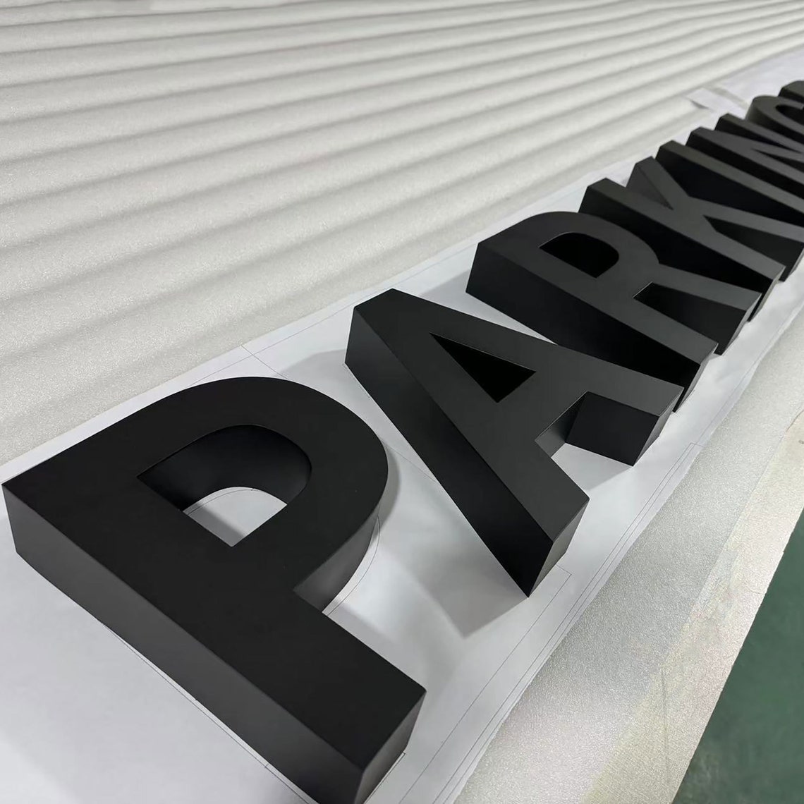 Aluminium Exterior 3D Channel Letter Sign Powder Coated Metal Letter ...