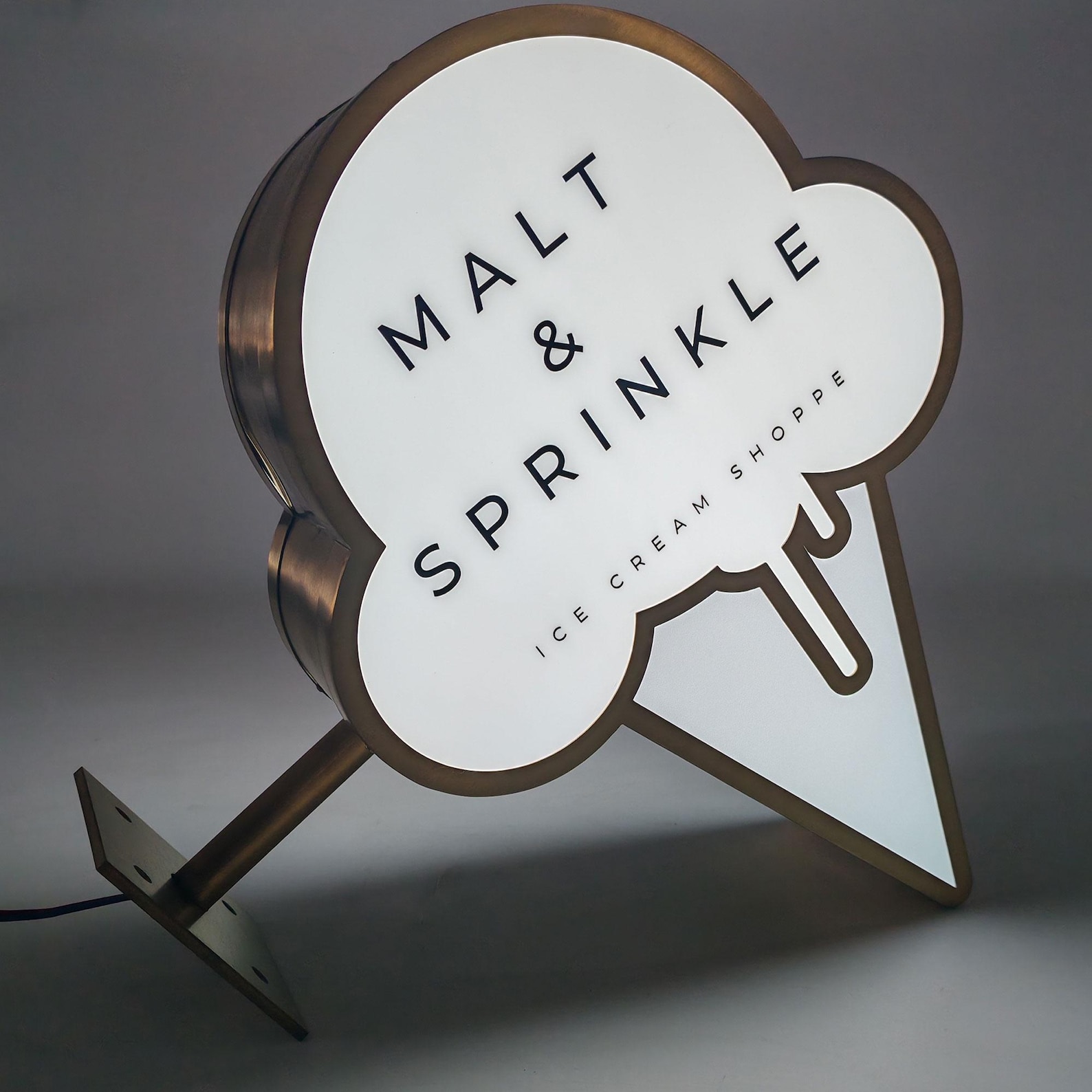 Circle Double Sided Lightbox Sign, Cafés Shops Lighted Signboard, Bars ...