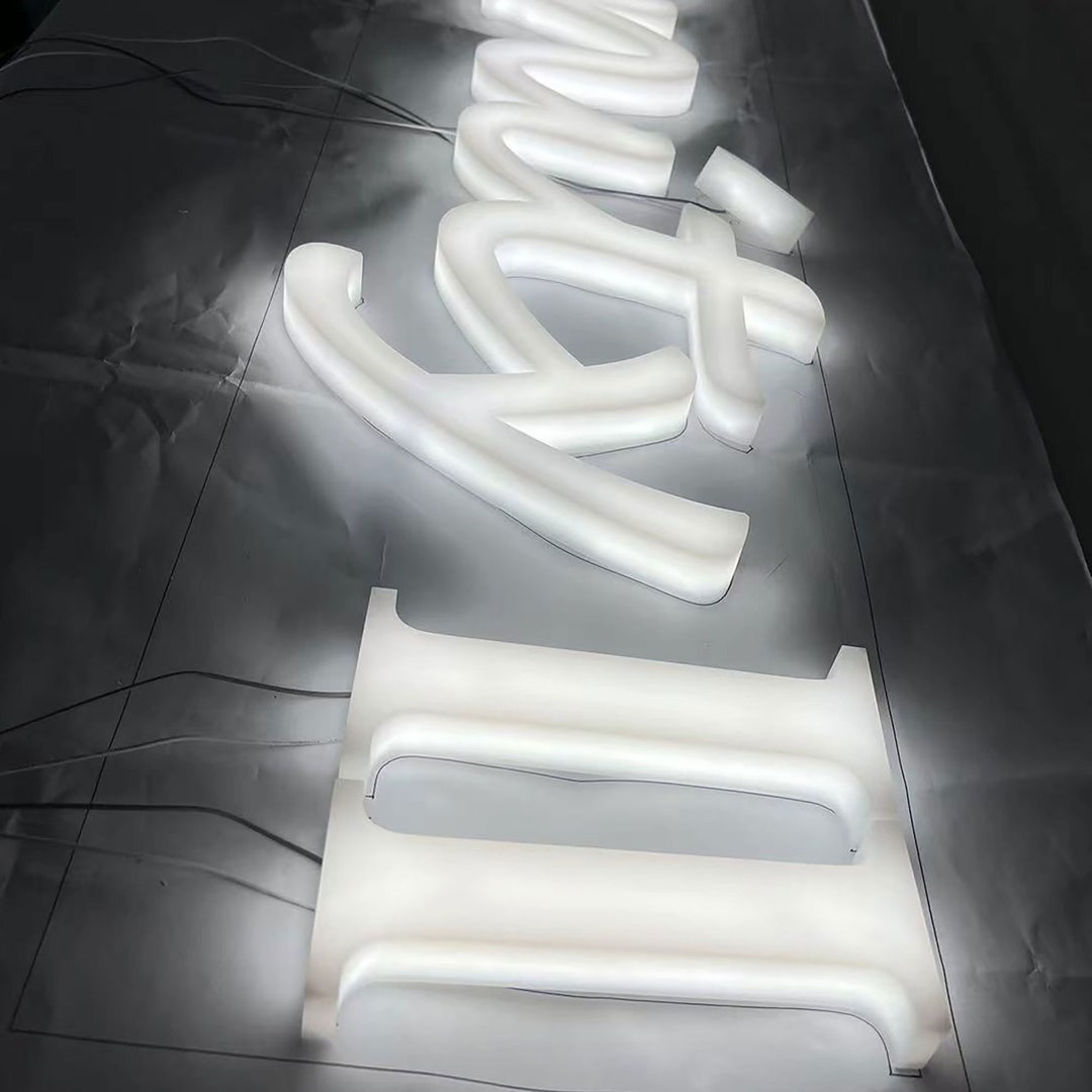 Custom Name Sign Personalized Illuminated Acrylic Sign for Company Wall ...