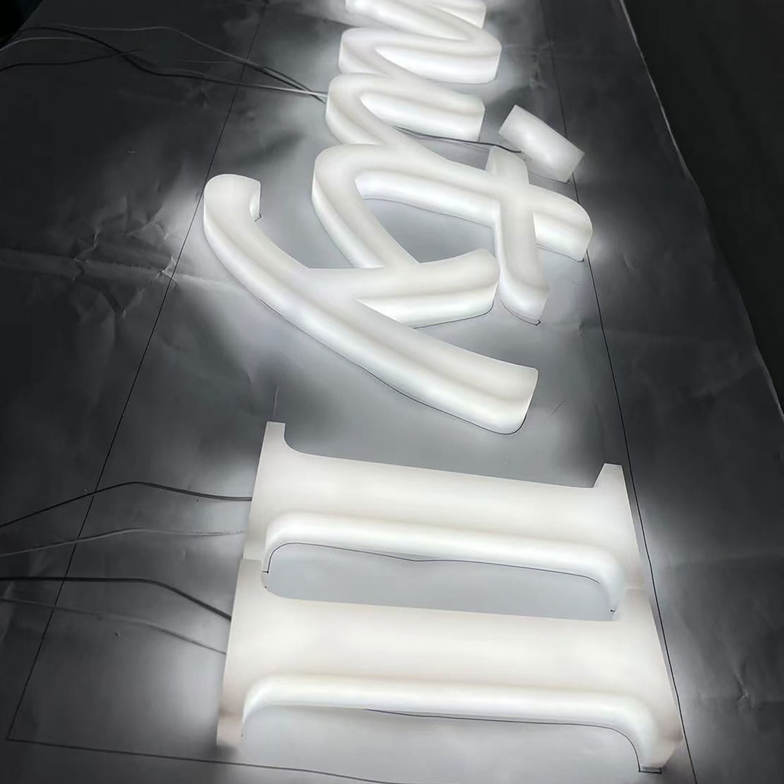 Custom Name Sign Personalized Illuminated Acrylic Sign for Company Wall ...