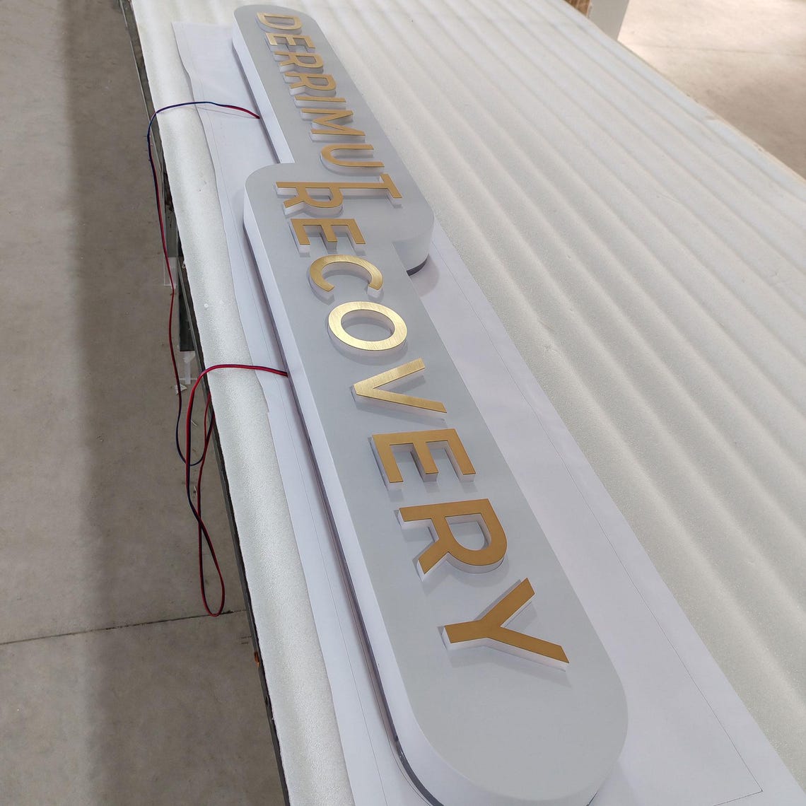 Reception Wall Lightbox,brand Logo Display, Office Name Signs ...