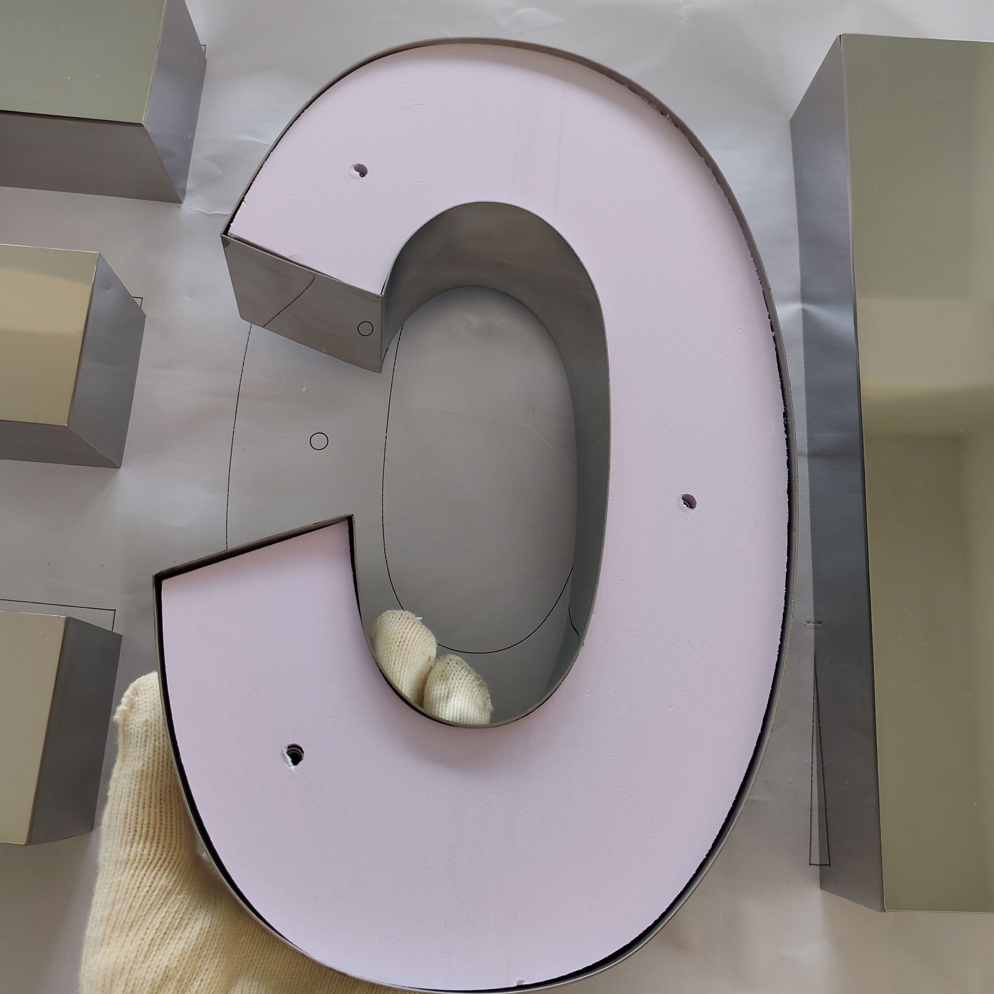 Personalized 3D Metal Letter Signs Custom Business Wall Decor Sign High ...