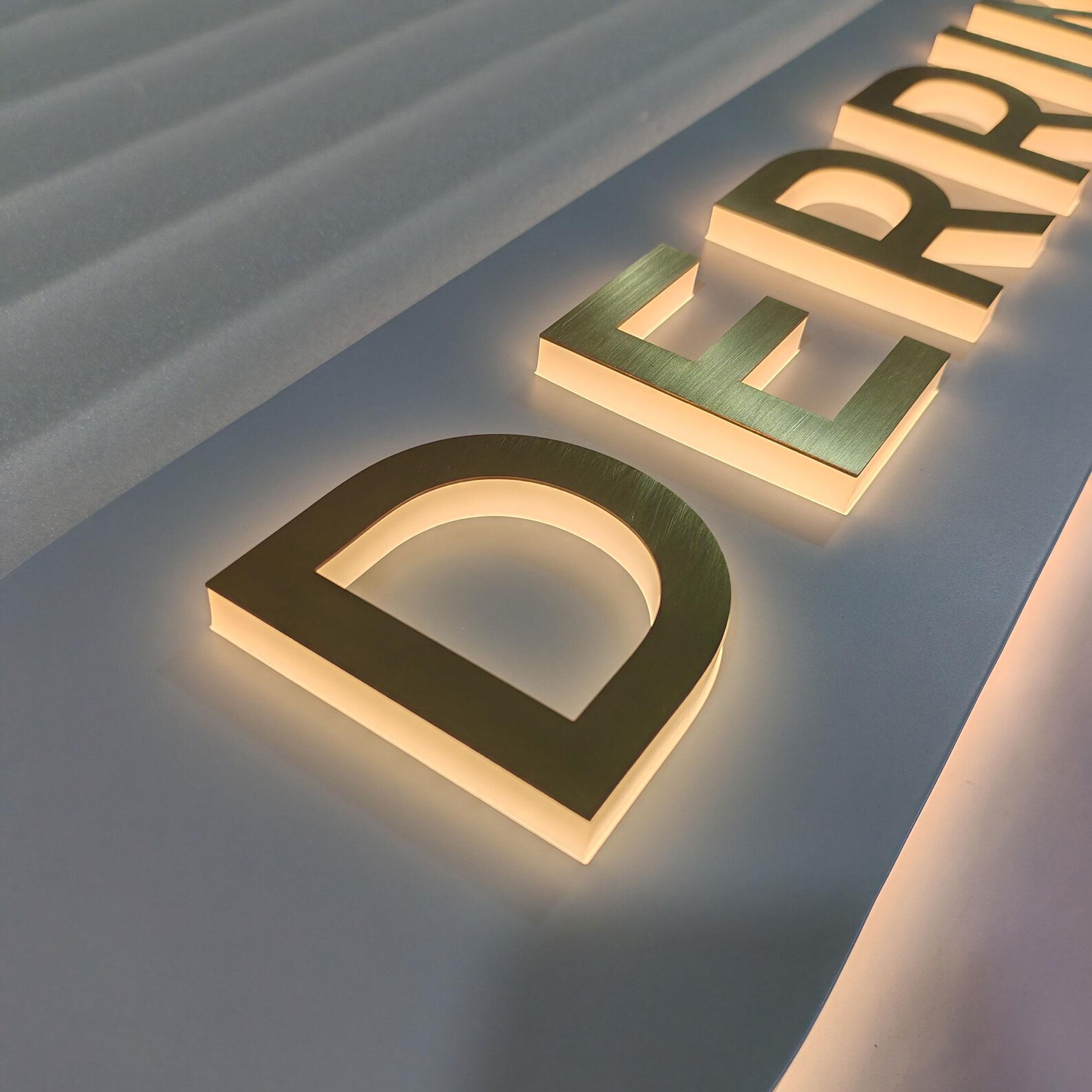 Reception Wall Lightbox,brand Logo Display, Office Name Signs ...